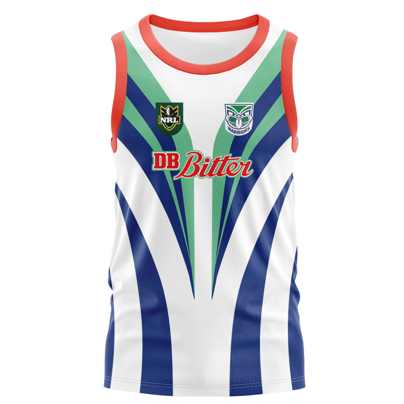 NRL New Zealand Warriors 1998 Retro Singlet - RUGBYSKY