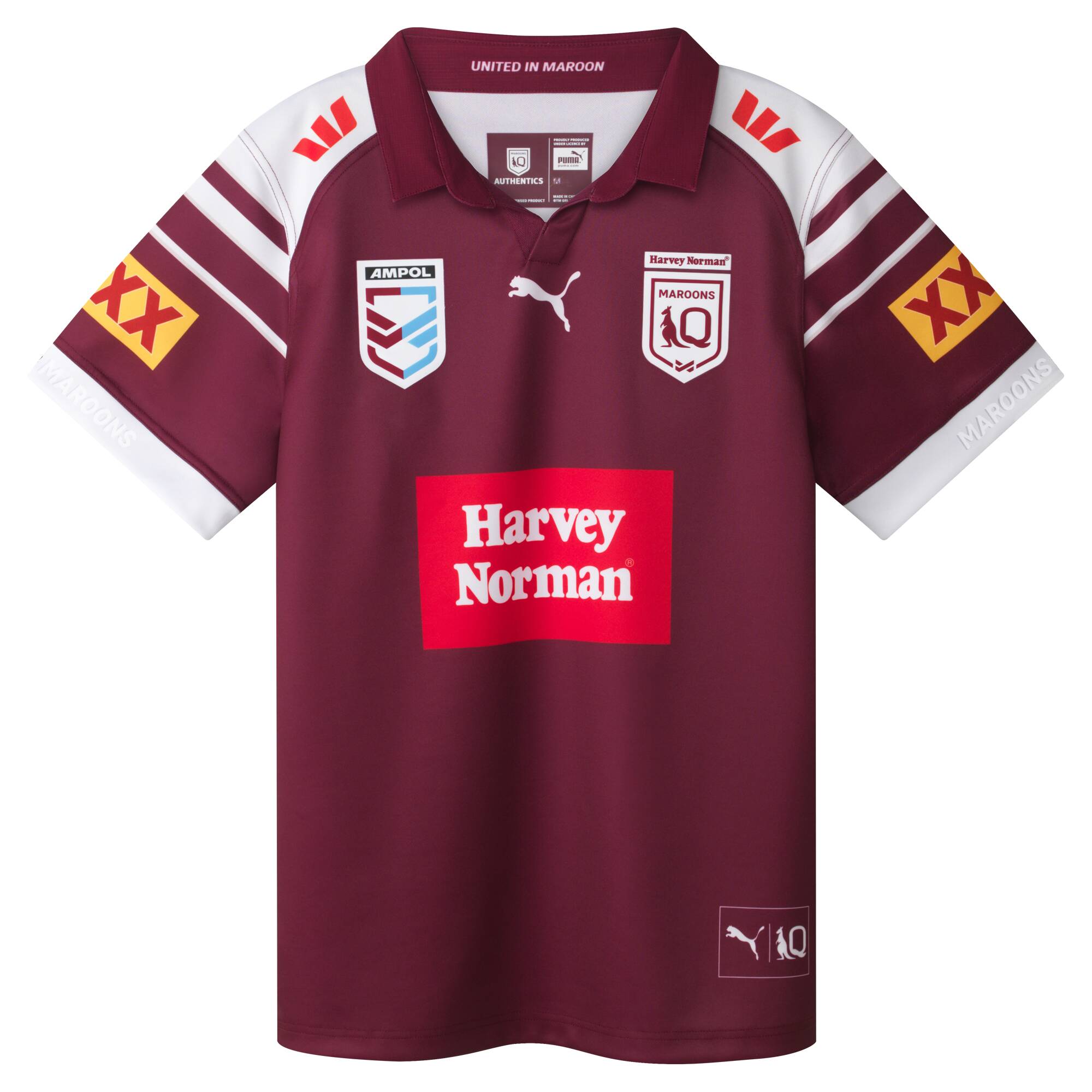 NRL QLD Maroons 2025 WSOO Home Jersey - RUGBYSKY