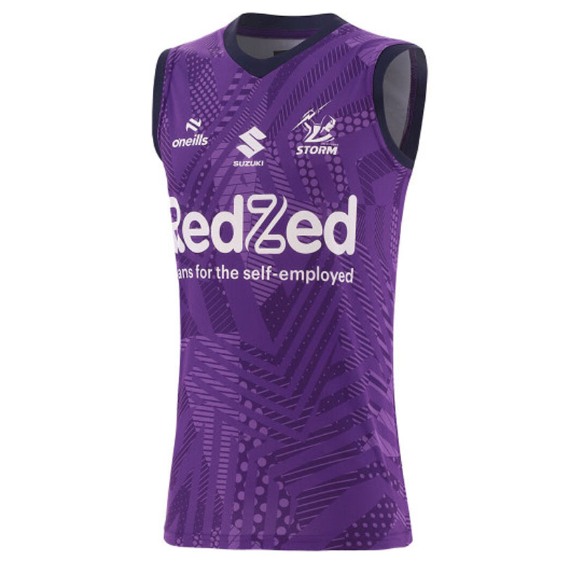 Nrl Melbourne Storm 2024 Purple Training Singlet Rugby State