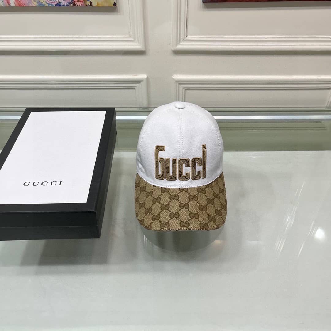 Fake Gucci Logo Embroidered Cap