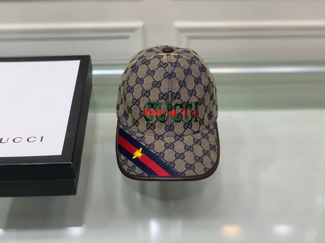 Fake Gucci Logo Embroidered Cap