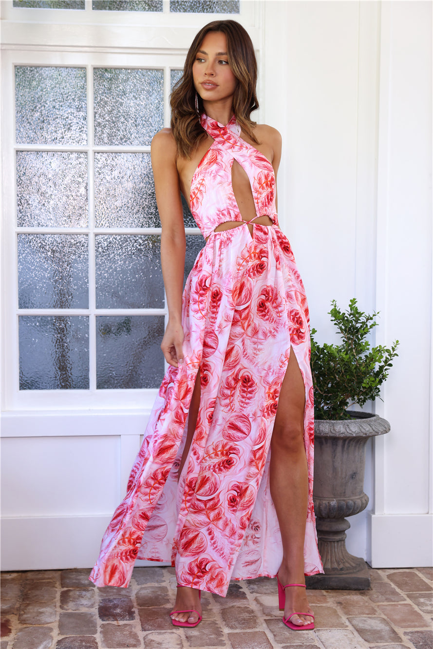 Slay Vacay Maxi Dress Pink