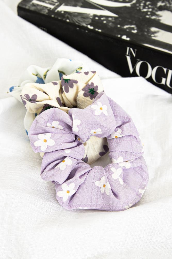 History Of The Daisy Scrunchie Purple