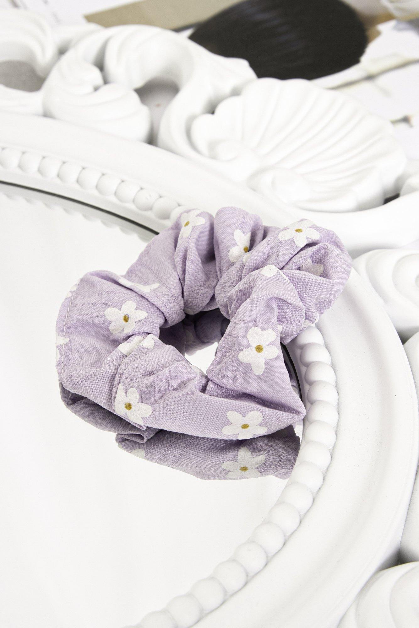 History Of The Daisy Scrunchie Purple