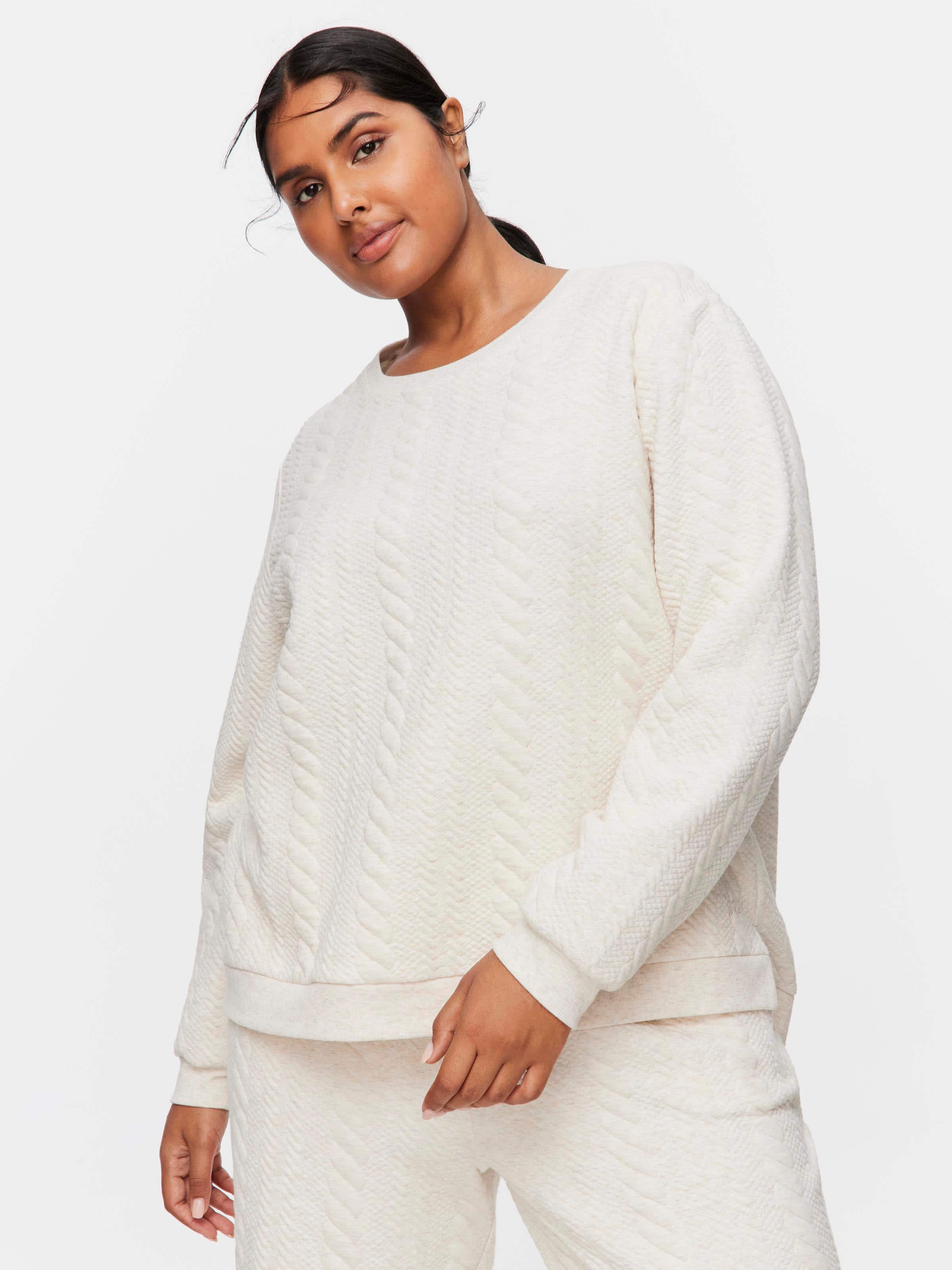 P.A. Plus Caramel Quilted Sweater