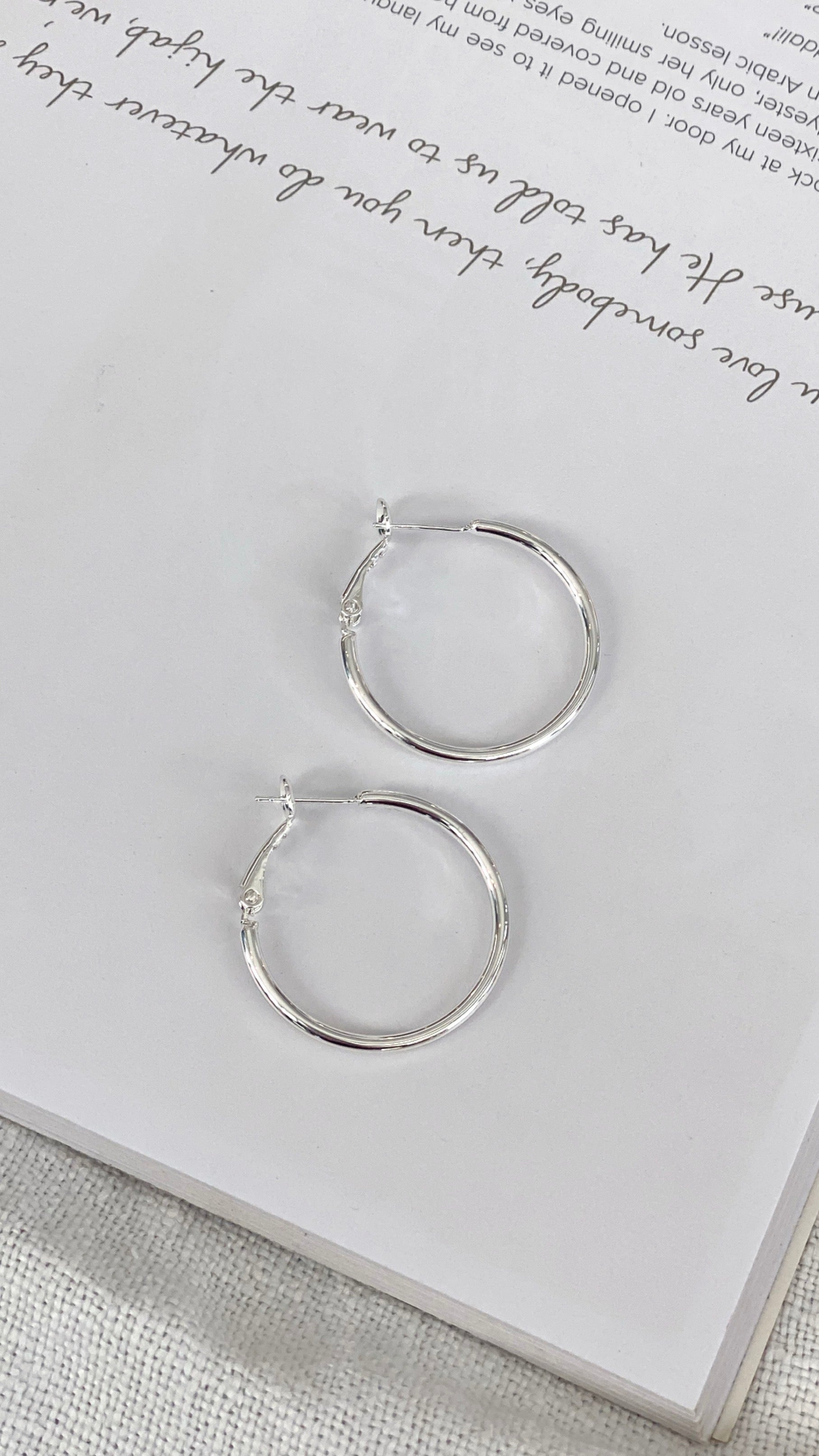 Leni Hoops - Silver - lelonys