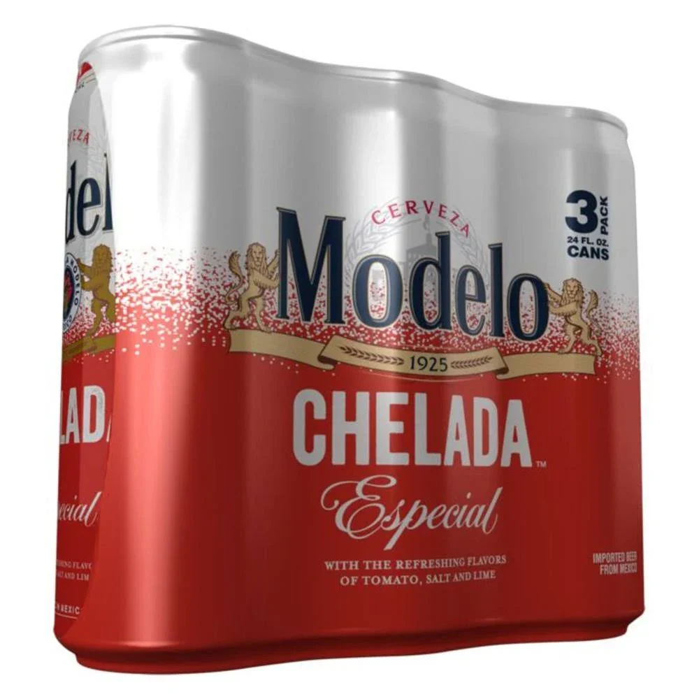 Modelo Chelada Especial Mexican Beer 3 Pack 24 fl oz Cans - Jinrunfu