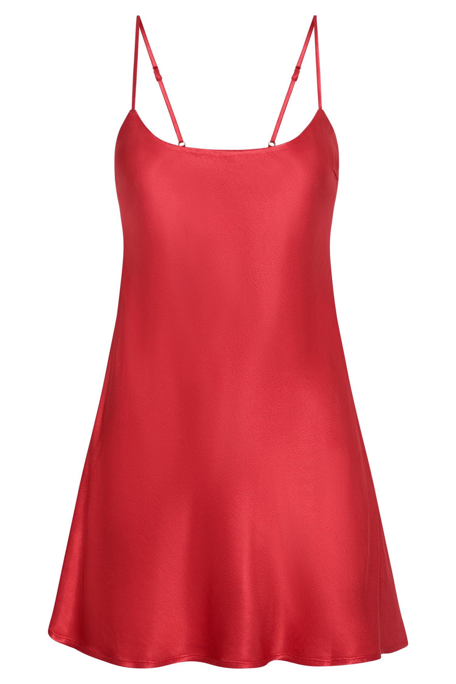 Valentina Satin Mini Dress Red Myromanceshops